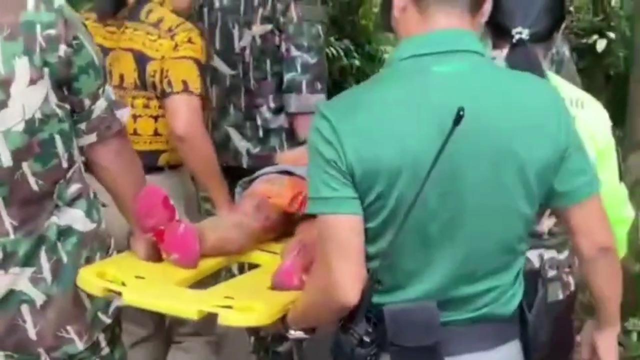 Two injured Filipino tourists rescued after landslide at waterfall in ...