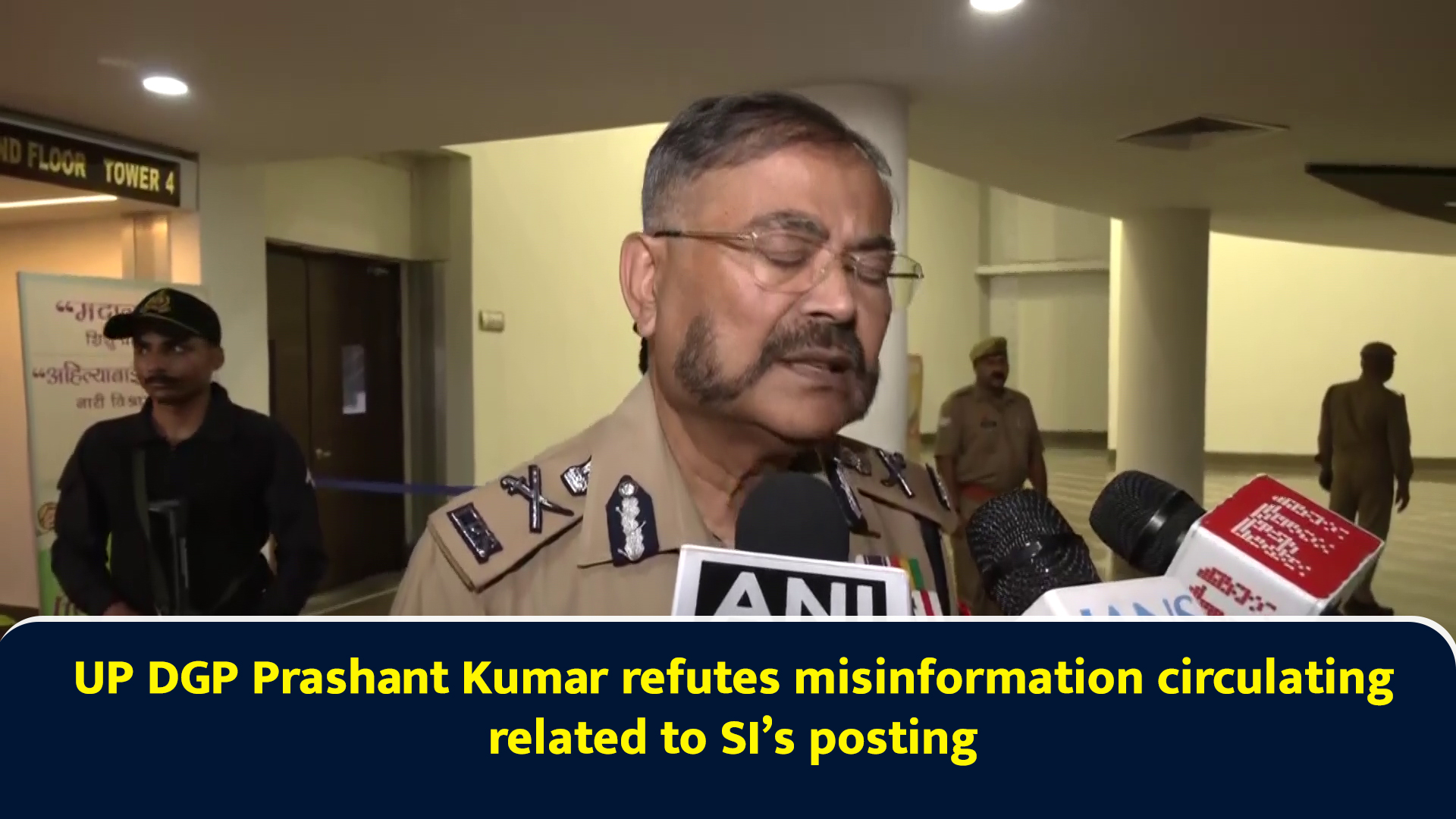 UP DGP Prashant Kumar refutes misinformation circulating related to SI ...