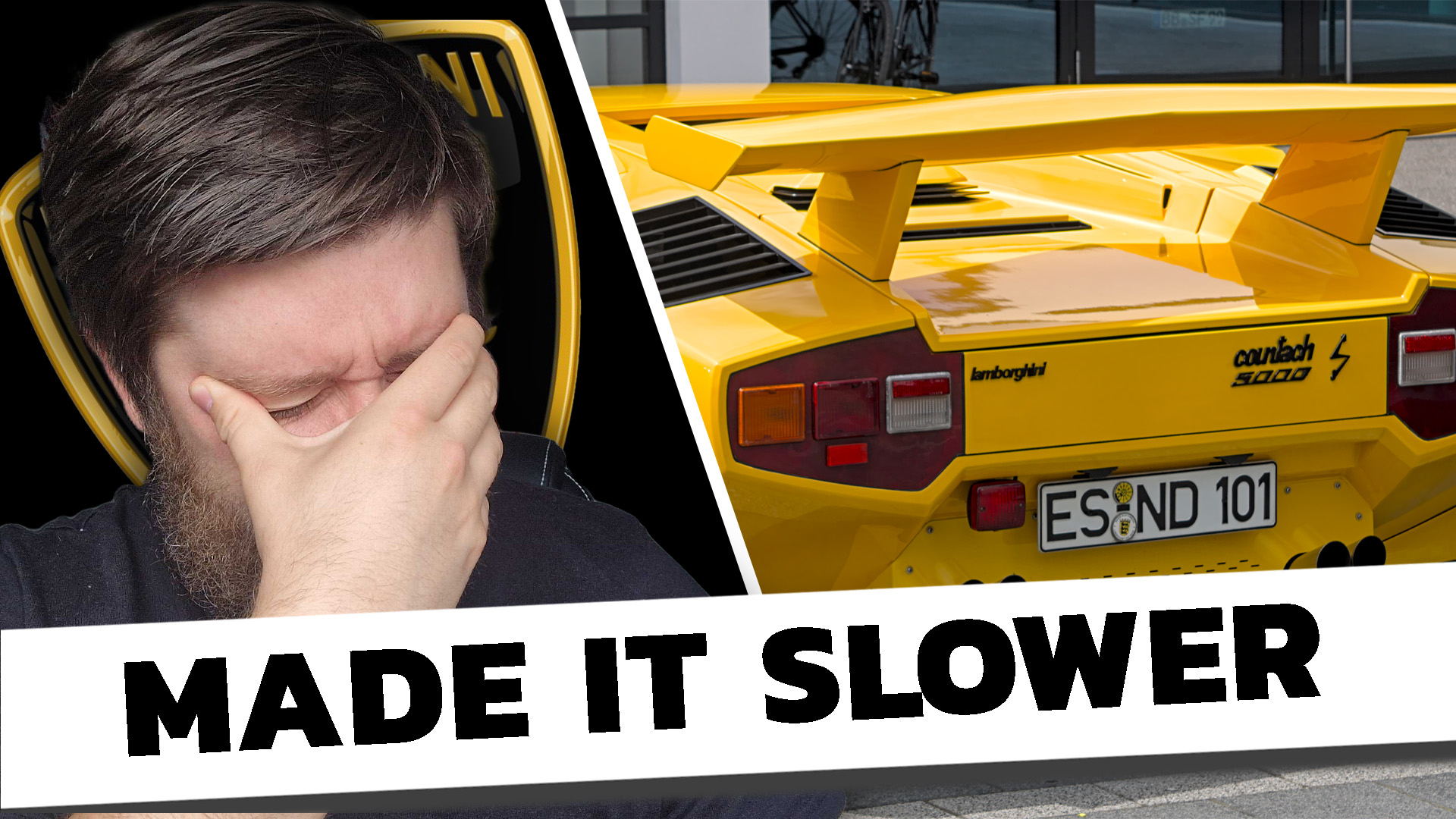 Lamborghini's Rear Wing That Made Their Iconic Countach SLOWER