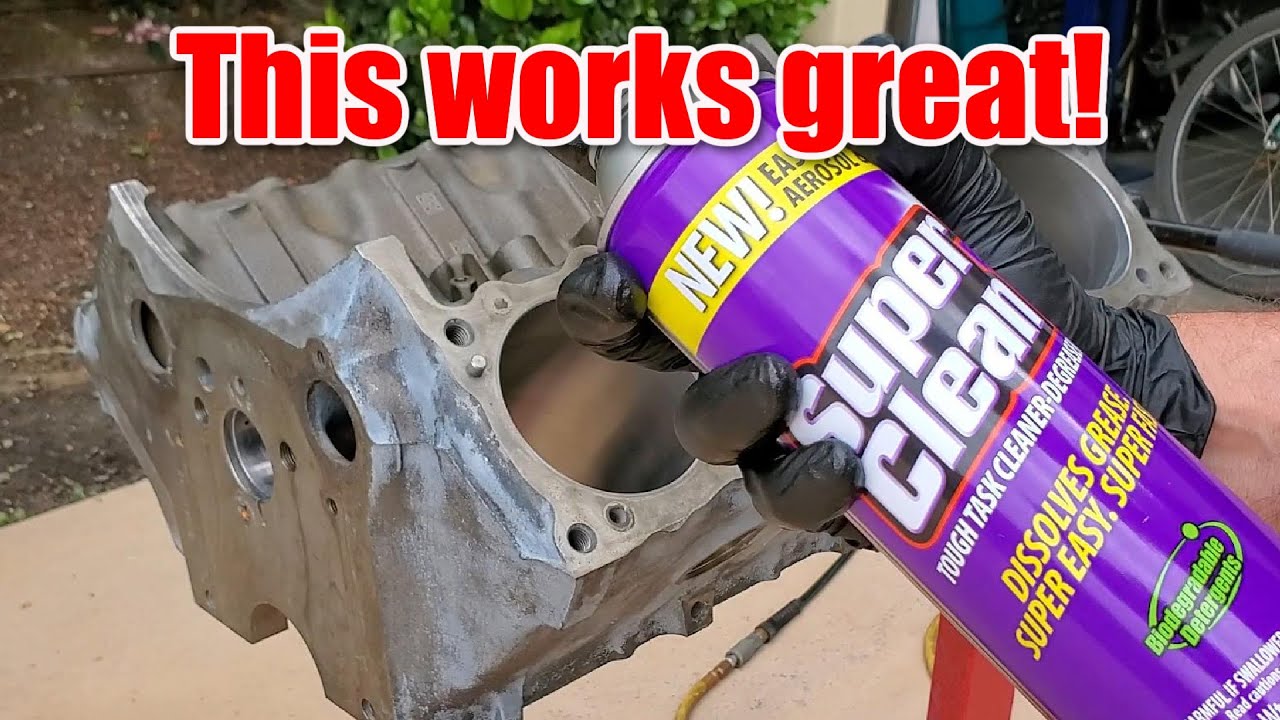 Engine Block Cleaning, inside and out. Pontiac short block re-build, Part 1