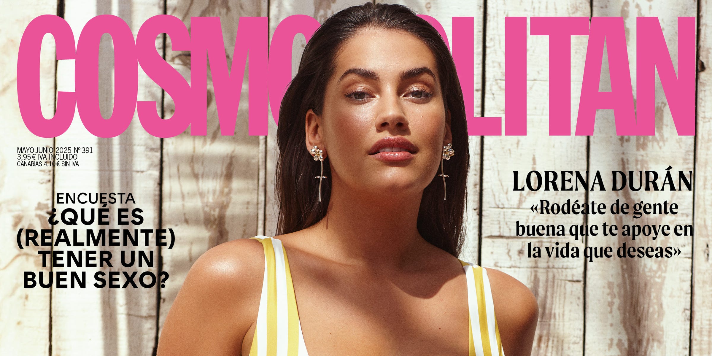 Lorena Durán, portada de 'Springlove', el número de mayo/junio de COSMOPOLITAN