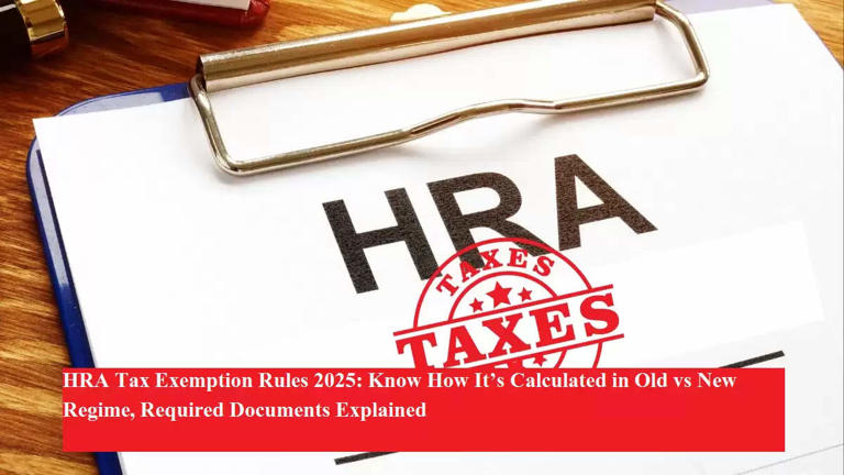 HRA Tax Exemption Rules 2025: Know How It’s Calculated in Old vs New ...