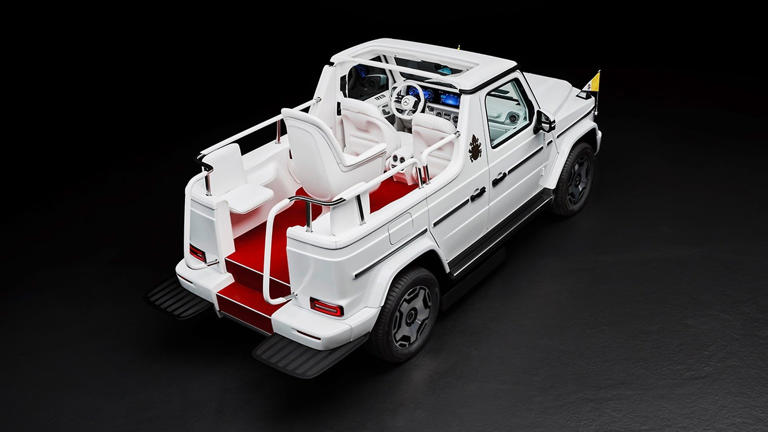 What will happen to the £380,000 Popemobile?