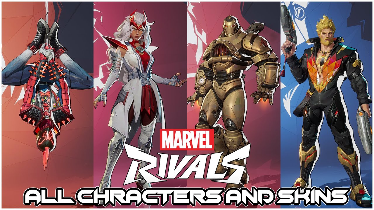 Marvel Rivals all characters and skins