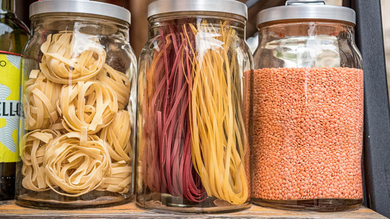 Here's How You Should Store Dried Pasta When The Box Isn't Cutting It