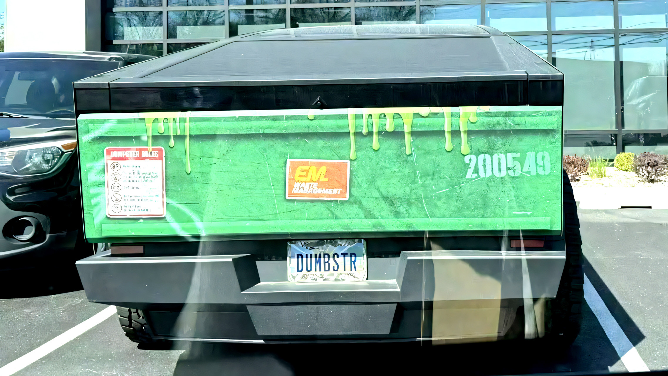 Self-Aware Tesla Cybertruck Identifies As A Dumpster