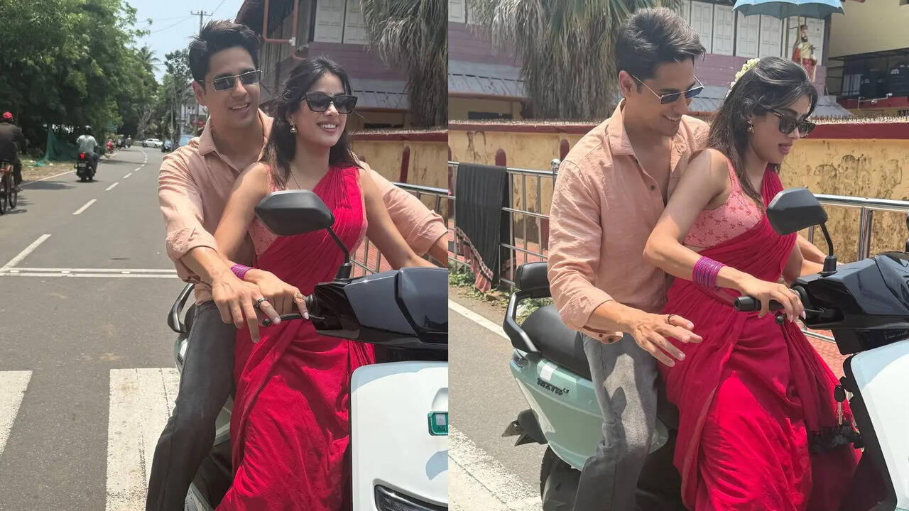 Janhvi Kapoor Takes Sidharth Malhotra On Scooty Ride In Kerala During ...