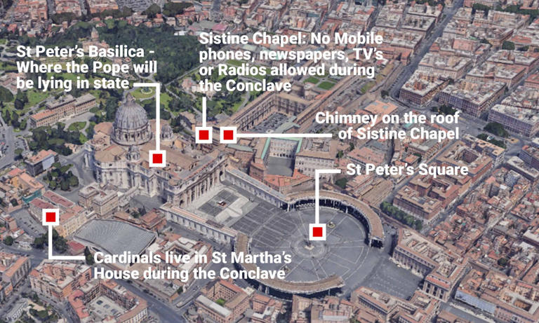 How to see Pope Francis lying in state and what happens during the ...