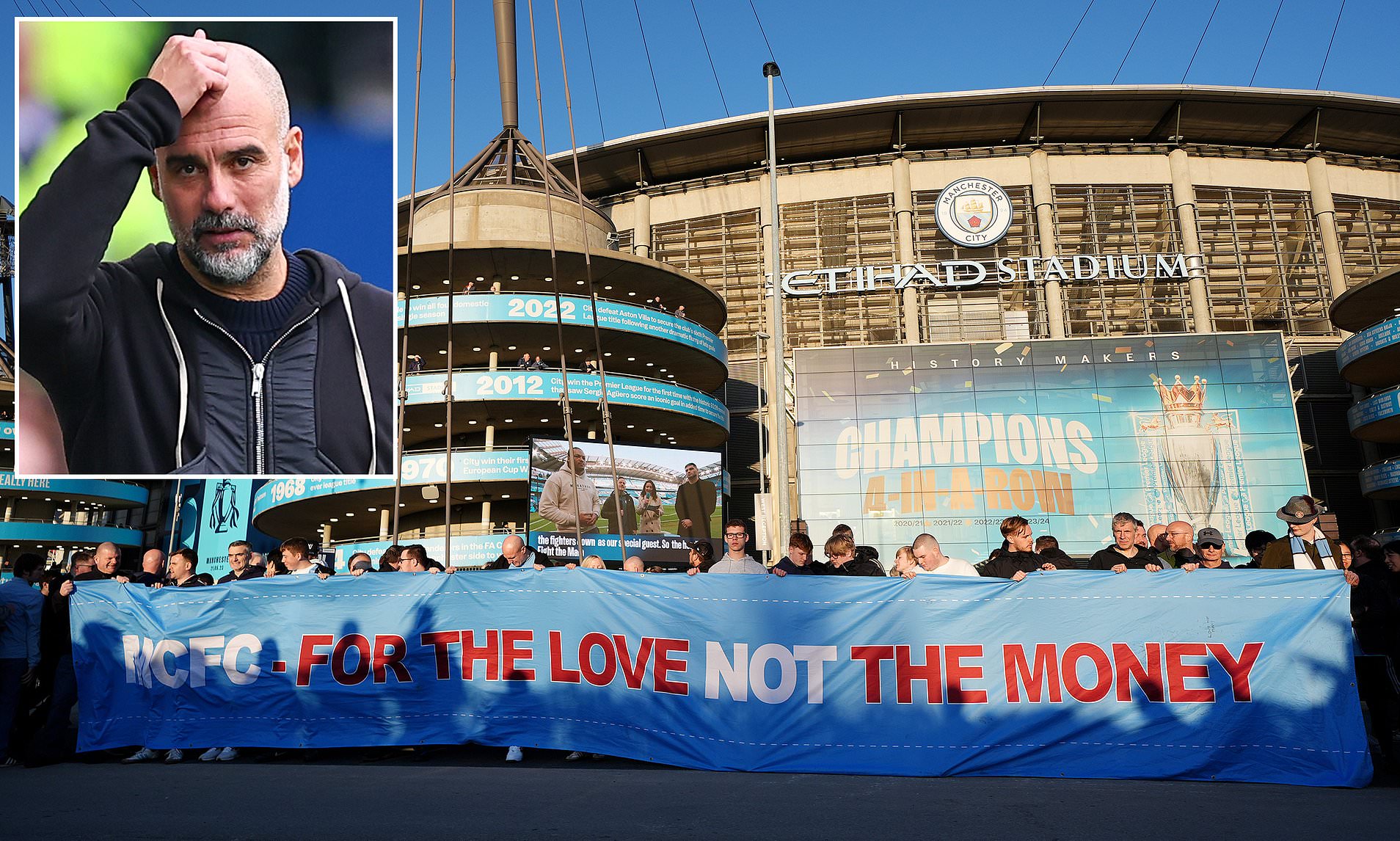 Pep Guardiola urges Man City fans to show support 'from minute one ...
