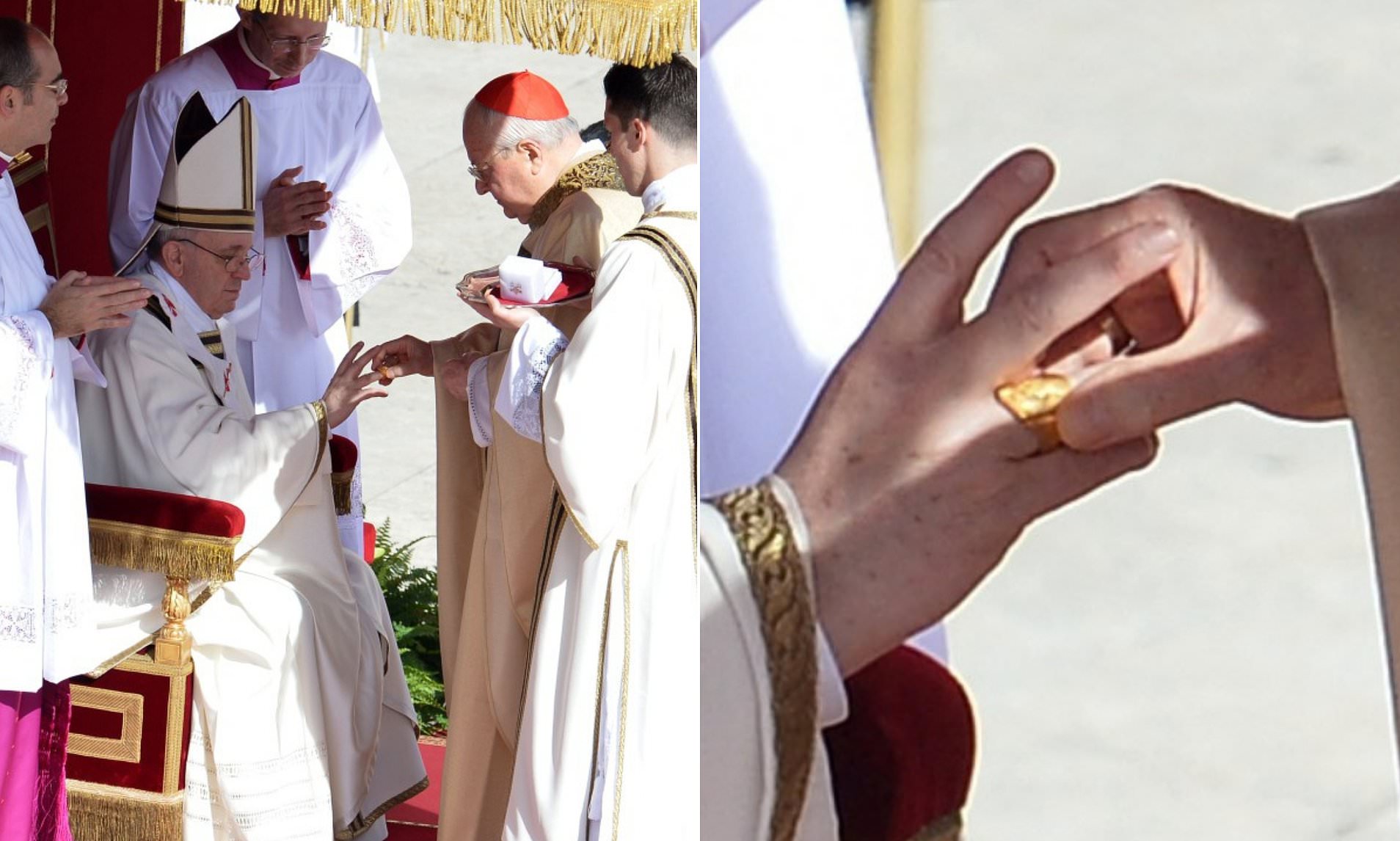 What happens to the papal ring when the pope dies?
