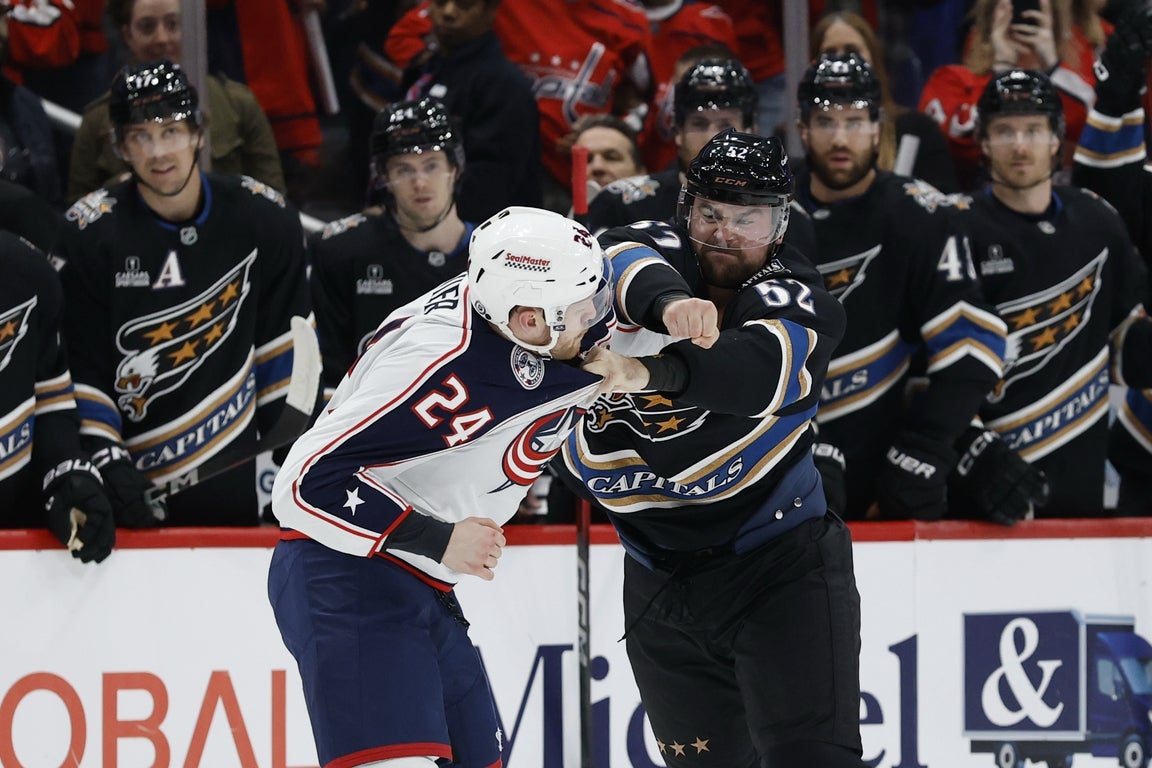 Our top hockey fight photos from the 2024-25 NHL season