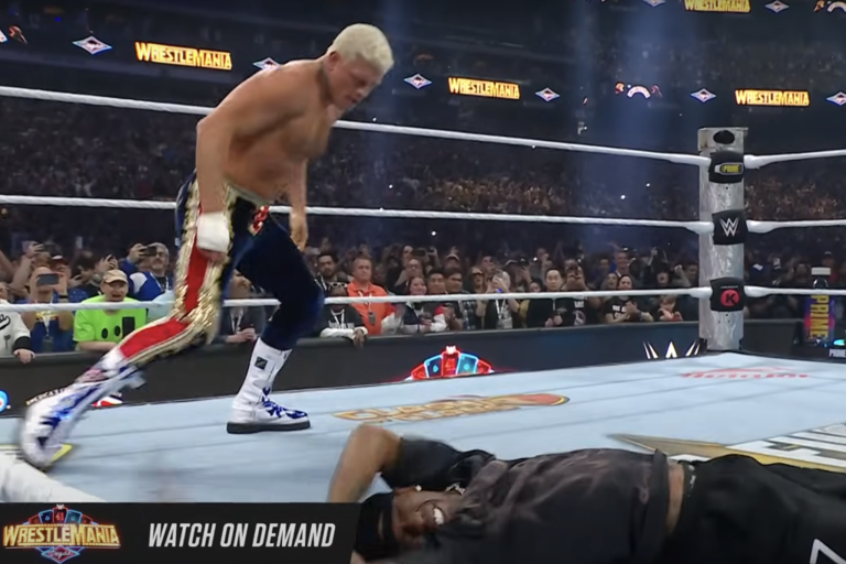 Travis Scott Gets Clobbered by Cody Rhodes but Helps John Cena Win the ...