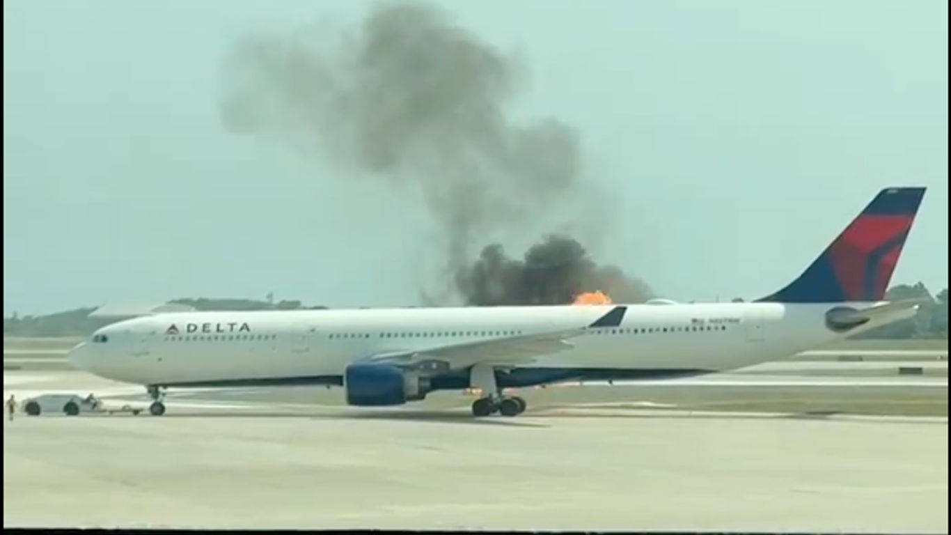 Plane Engine Fire Forces Emergency Evacuation at Orlando Airport