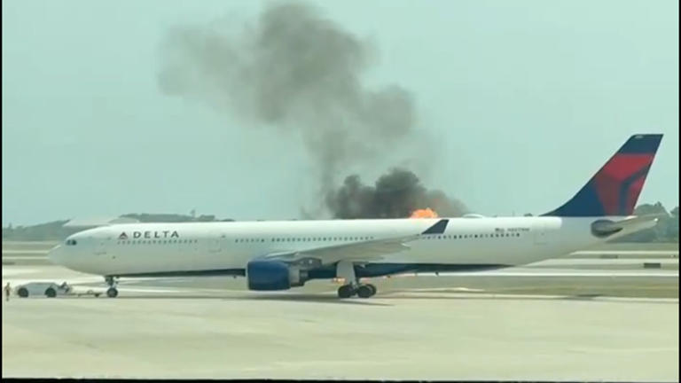 Plane Engine Fire Forces Emergency Evacuation at Orlando Airport