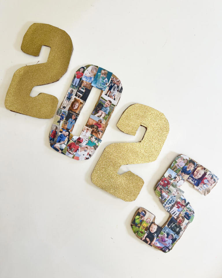 DIY Graduation Year Photo Numbers (Free Template + Easy Table ...