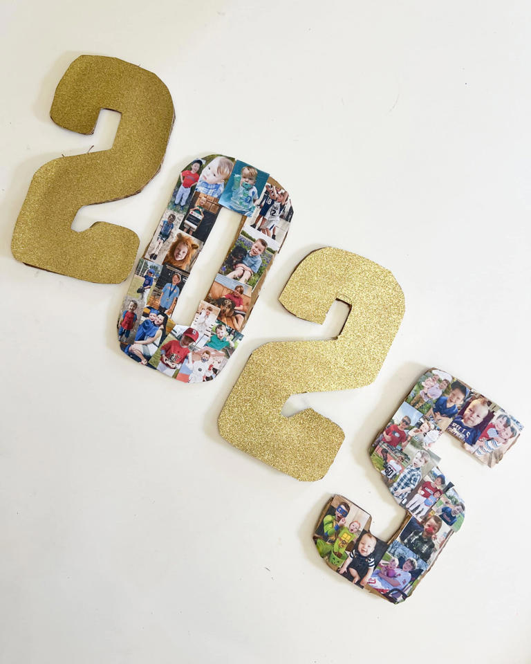 DIY Graduation Year Photo Numbers (Free Template + Easy Table ...