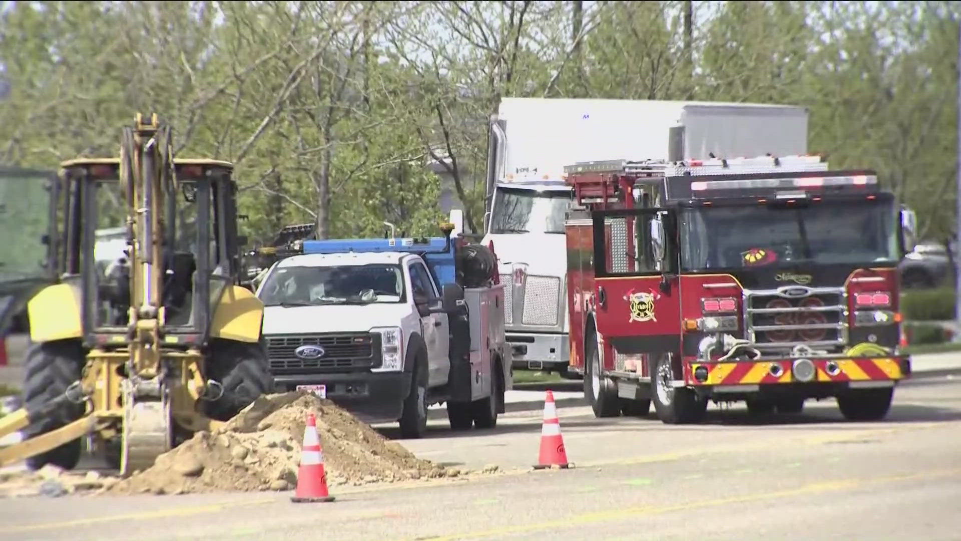 Overland Road westbound lanes reopen after gas leak in Meridian