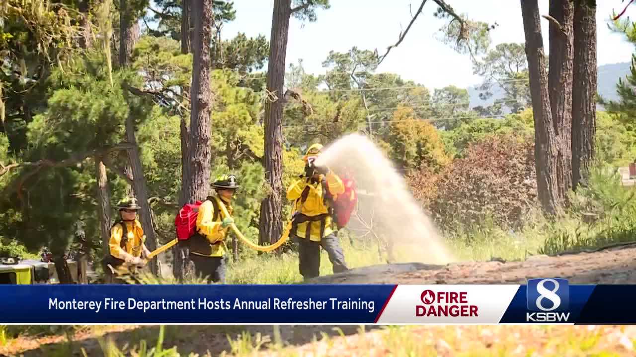 Monterey Fire Department conducting wildland refresher training