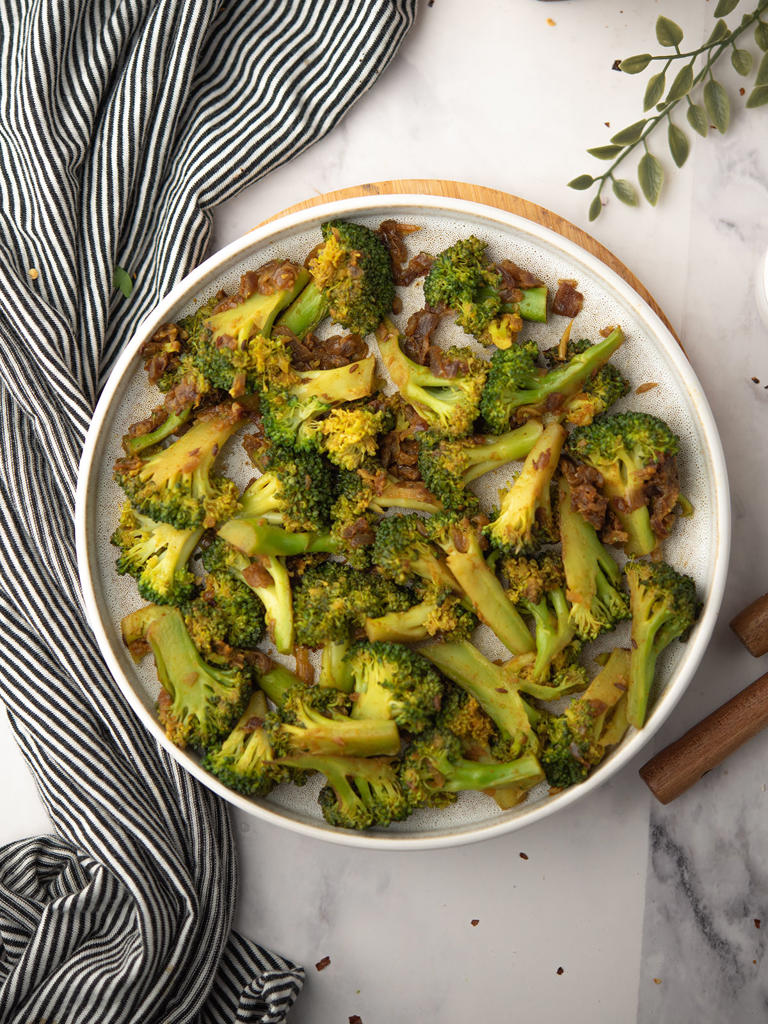 Curried broccoli