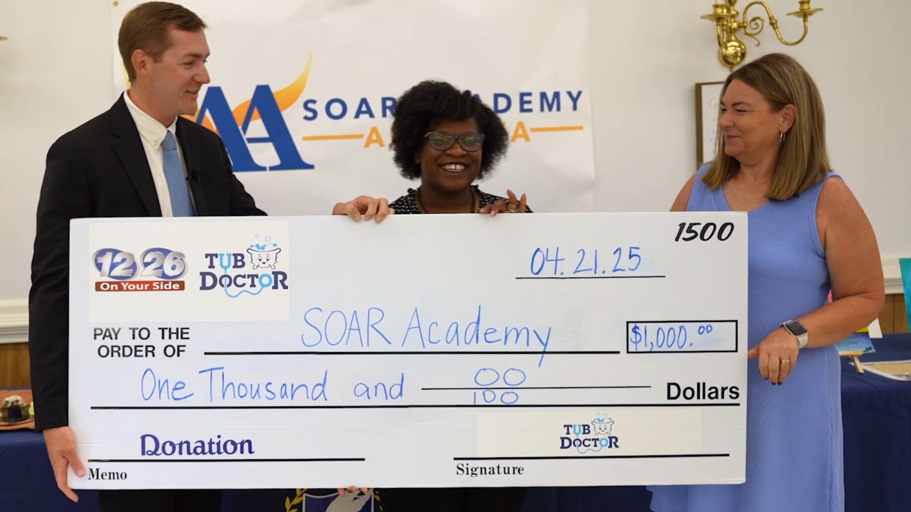 3-Degree Guarantee: SOAR Academy gets $1,000