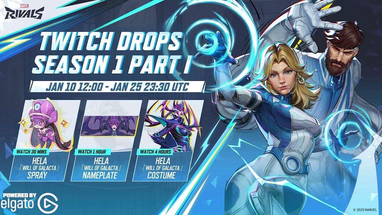 Marvel Rivals season 1 Twitch drops announced