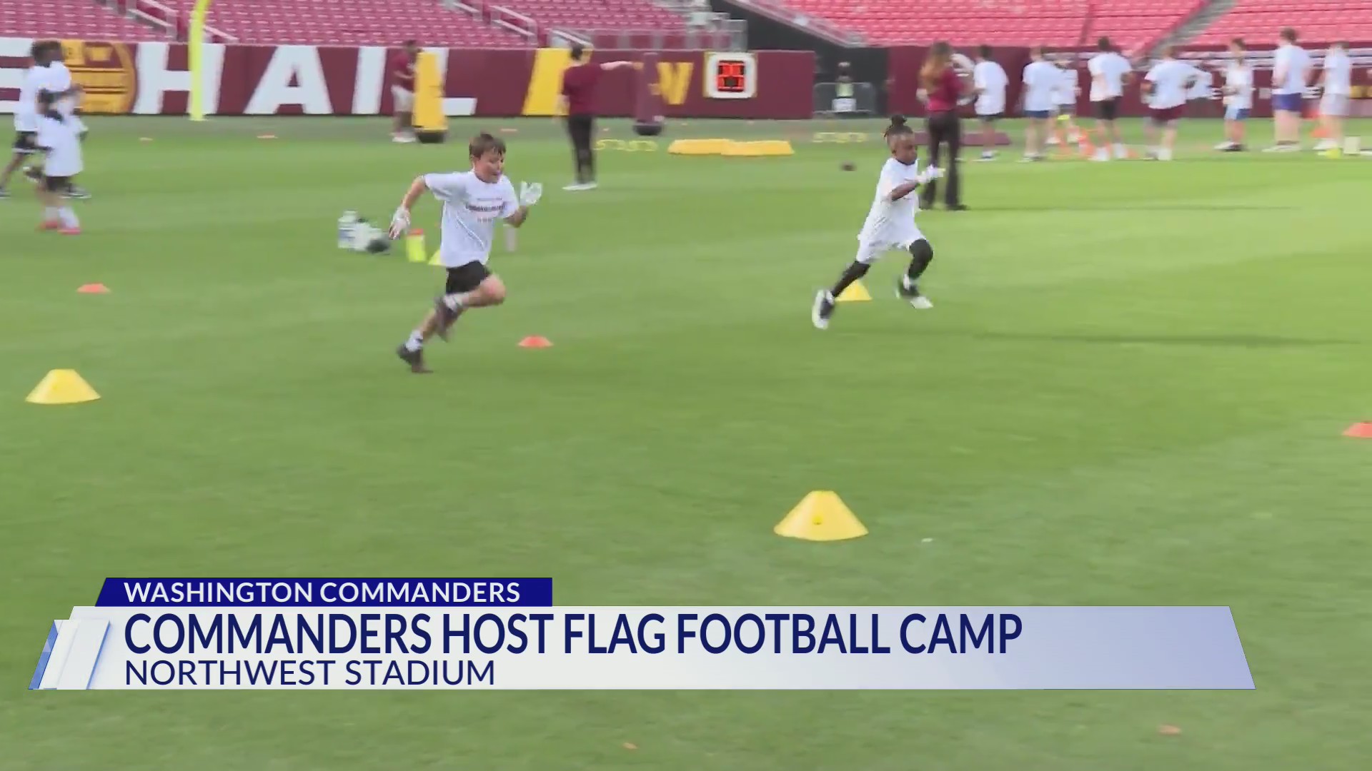 Commanders host flag football camp