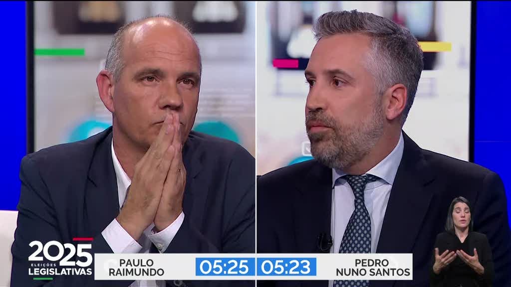 Legislativas. Debate entre Paulo Raimundo (CDU) e Pedro Nuno Santos (PS)