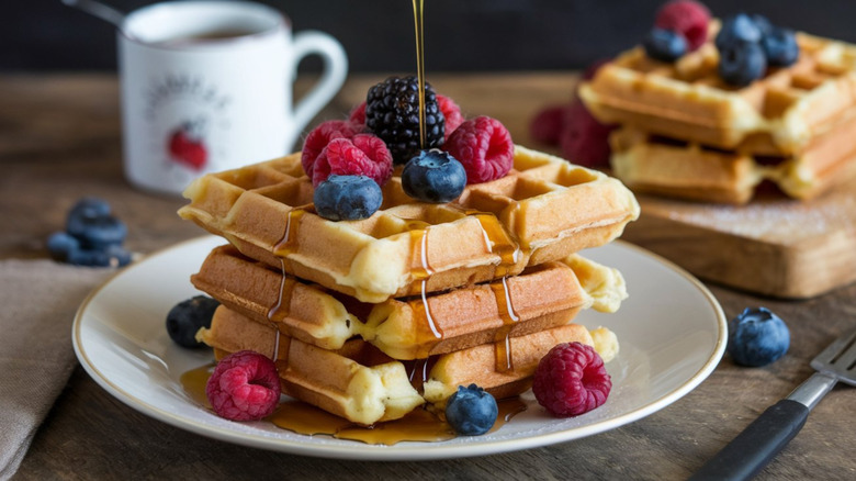 The Extra Step That'll Take Frozen Waffles From Floppy To Crispy
