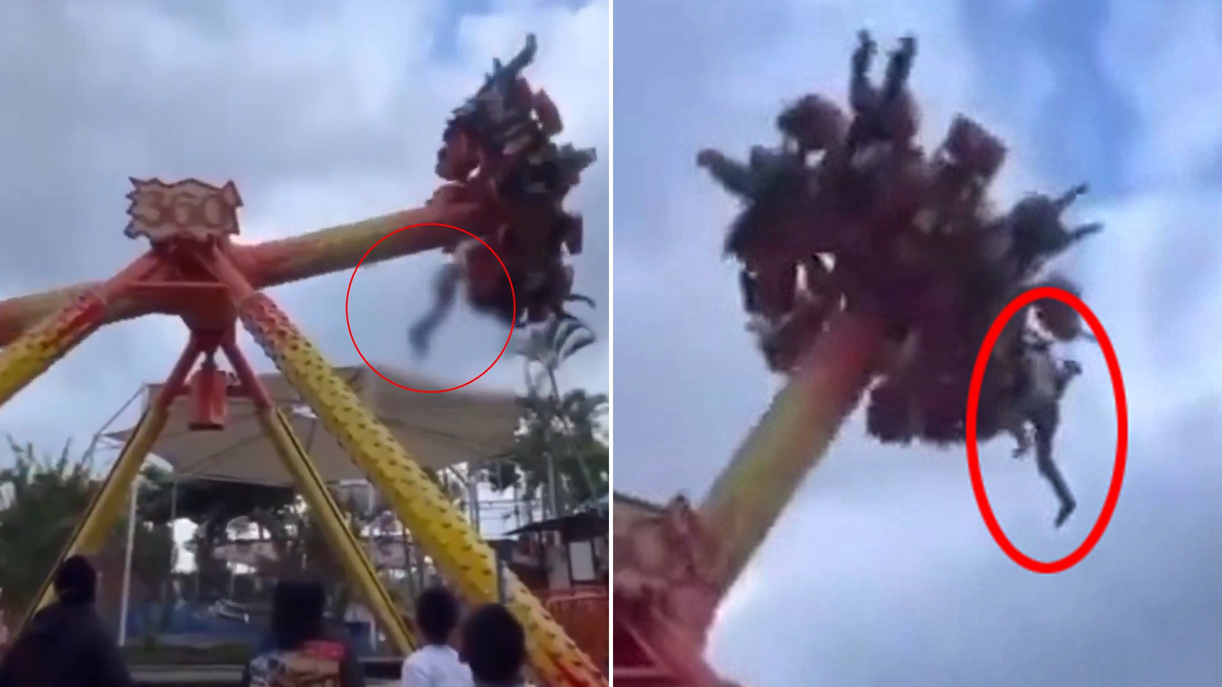 Boy, 13, thrown from theme park pendulum ride after seatbelt ...