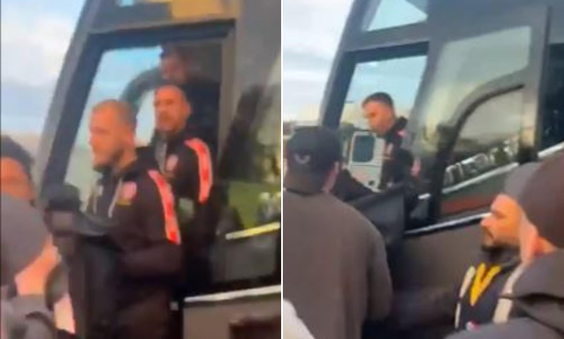 Burnley's Premier League promotion party turns ugly as fans clash with ...