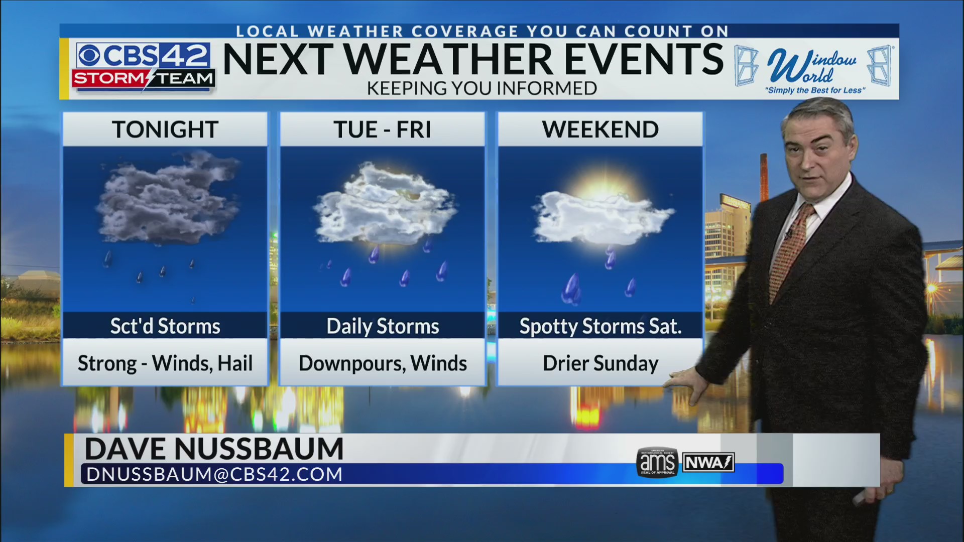 Disruptive Stormy Weather All Week Across Central Alabama - CBS 42 News ...