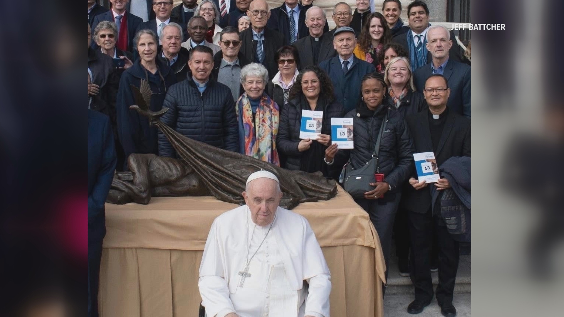 The story behind the statue | Macon native brings replica of papal ...