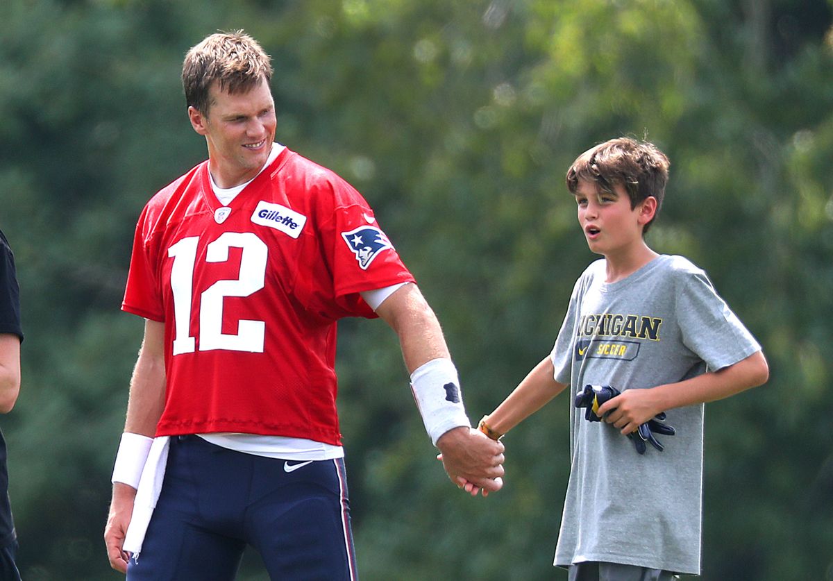 Tom Brady's son Jack towers over him in new photo: Who has the better ...