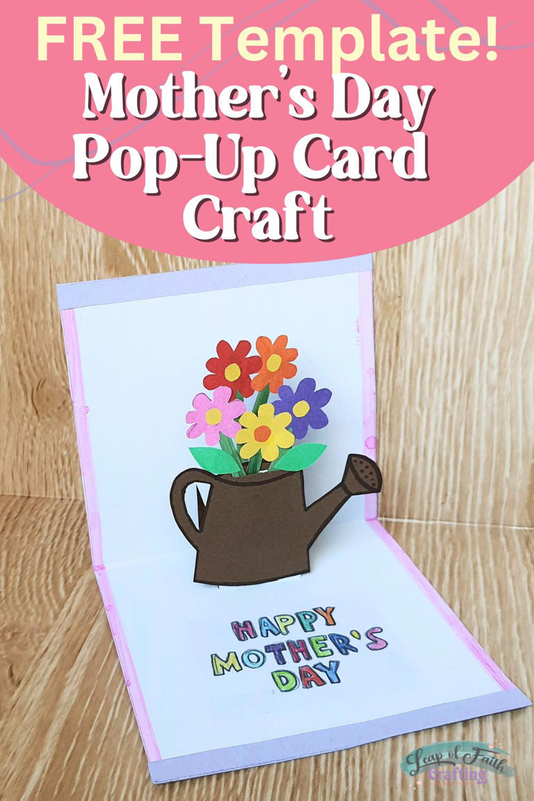 Easy DIY Mother's Day Pop-Up Card (From Kids!)