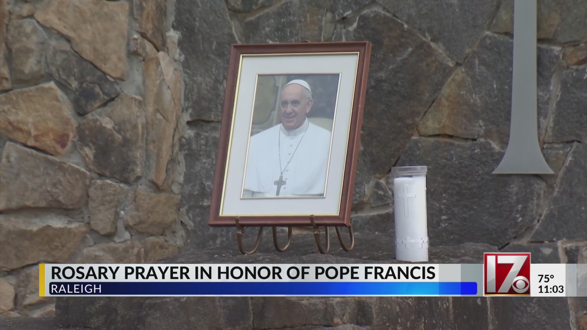 Cardinal Gibbons community in Raleigh remembers Pope Francis