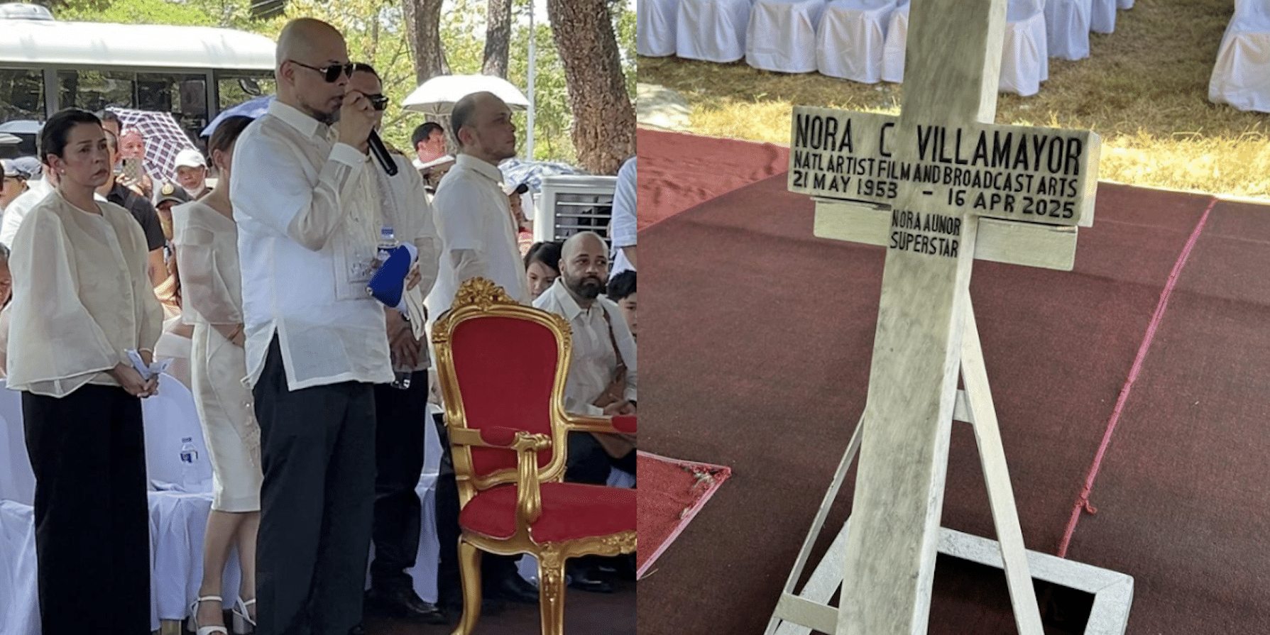 Nora Aunor’s son Ian de Leon thanks fans after mom’s burial