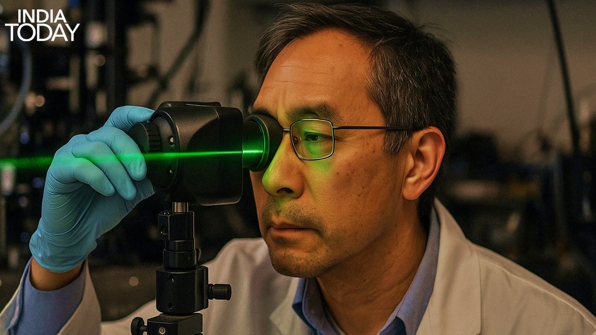 Scientists fired lasers into their eyes to see never-before-seen colour olo