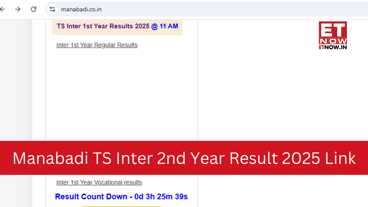 Manabadi TS Inter 2nd Year Result 2025 Link at manabadi.co.in; Direct ...
