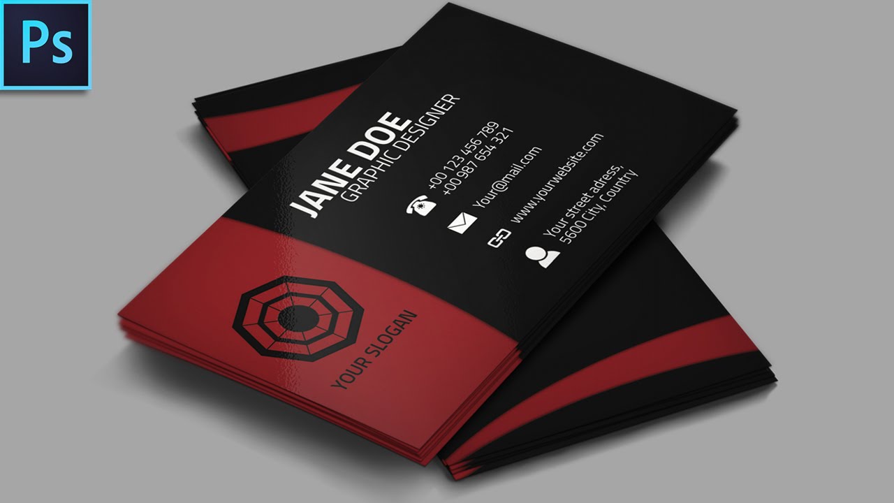 Cool Creative Business Card + PSD - Photoshop Tutorial