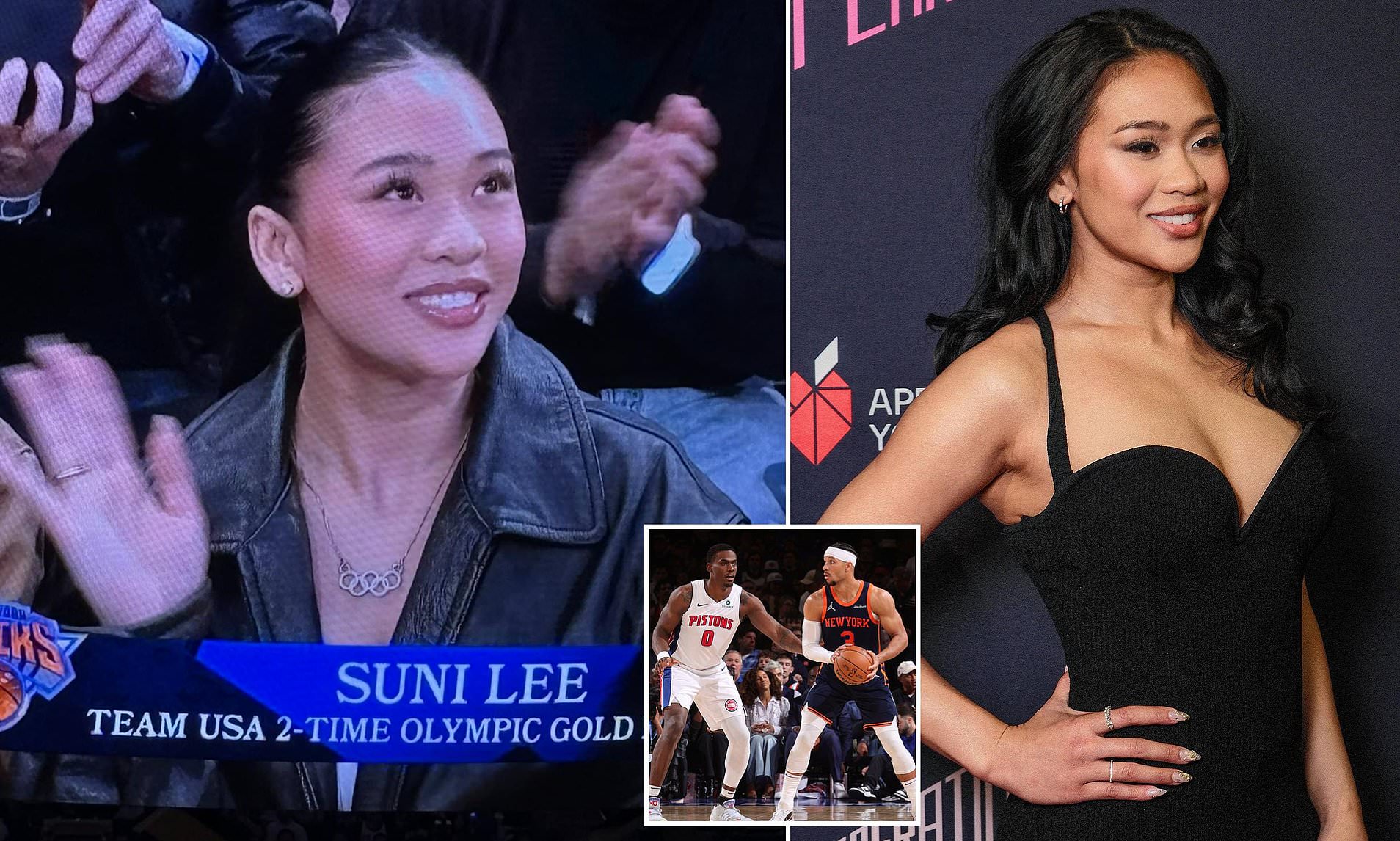 Knicks star Josh Hart's wish comes true as Suni Lee returns for NBA playoff game after cheeky ...