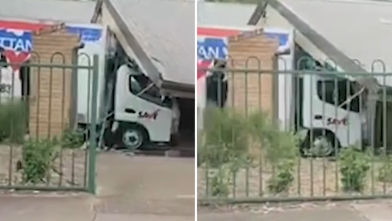 Liberal campaign truck crashes into early voting centre