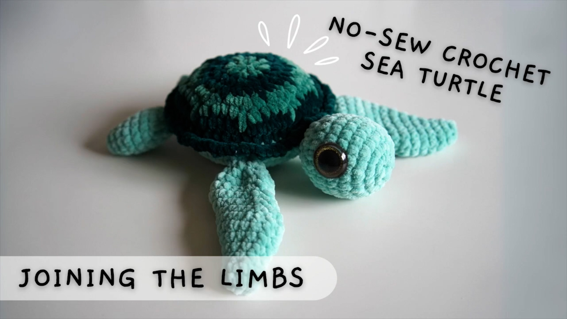 No-Sew Crochet Sea Turtle Tutorial – How to Attach Head & Flippers ...