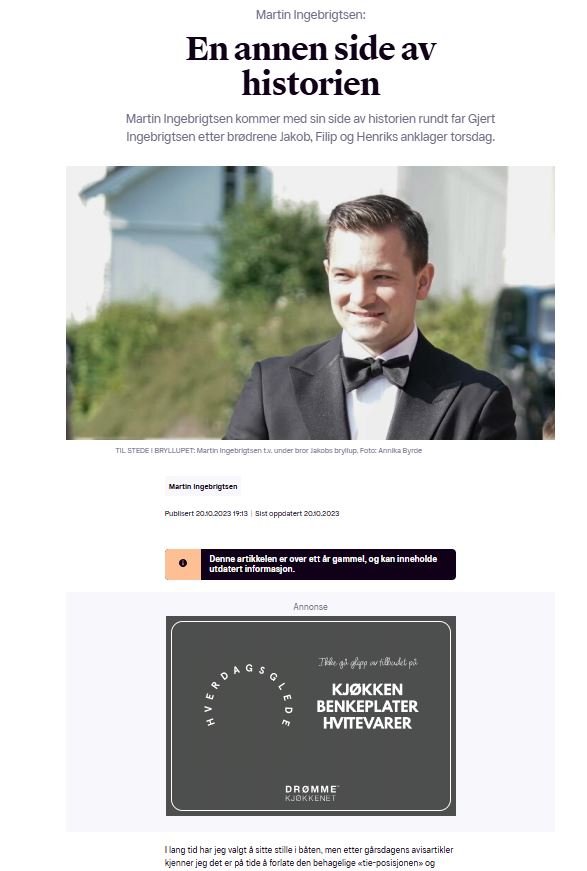 Martin Ingebrigtsen slår tilbake mot Jakob og løperbrødrene