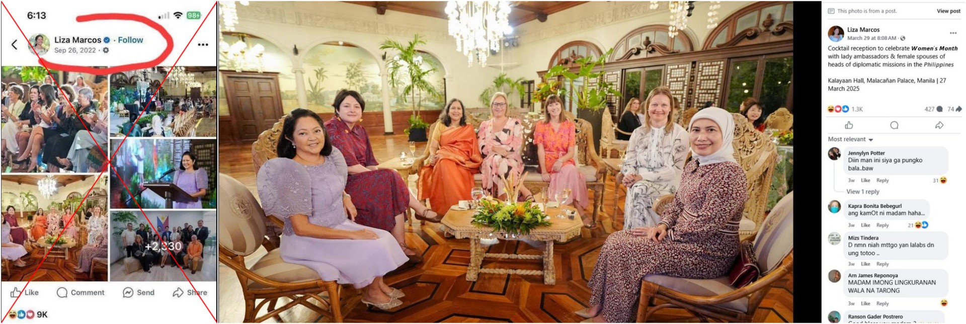 Fabricated screenshot fans baseless claim Philippine first lady ...