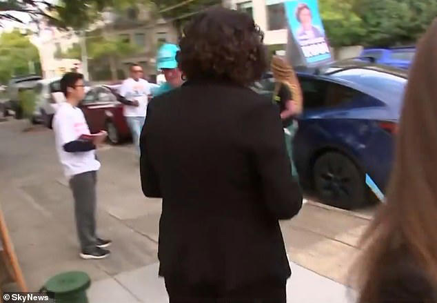 Excruciating moment politician turns her back on TV reporter