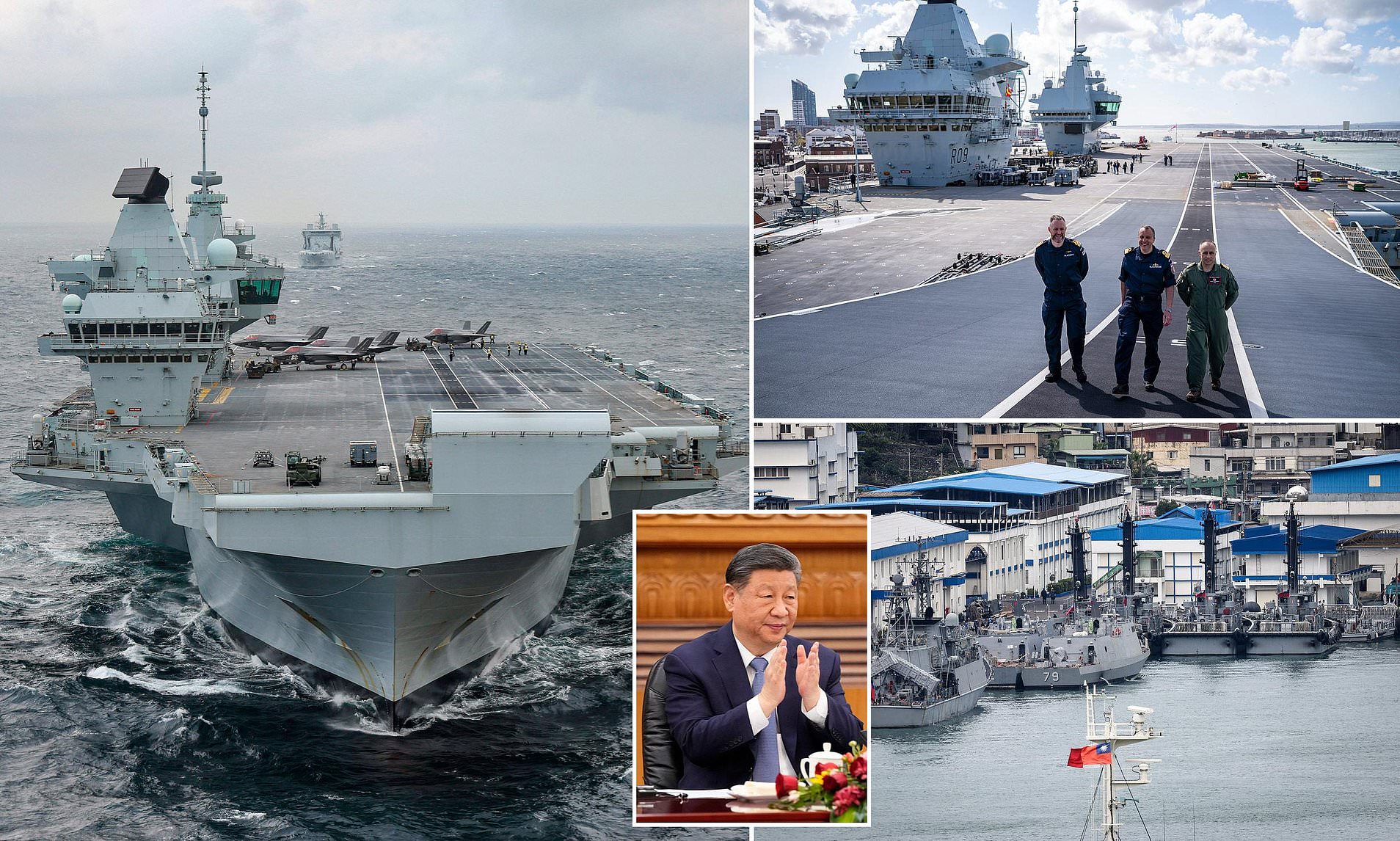 Royal Navy ready to defy China in Taiwan Strait as it sends HMS Prince ...