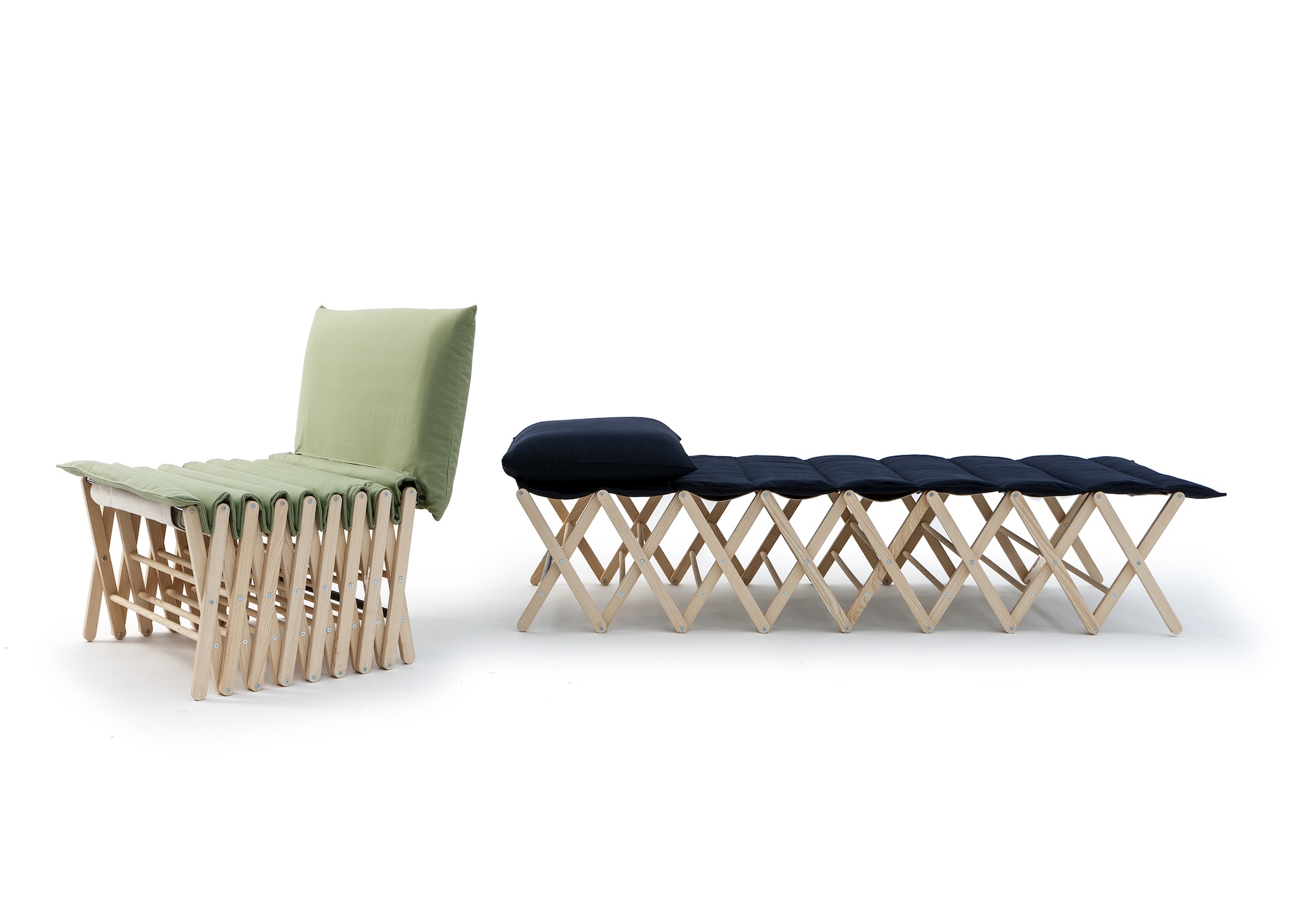 Italian Seating To Go: Collapsible Wooden Designs for Indoors and Out