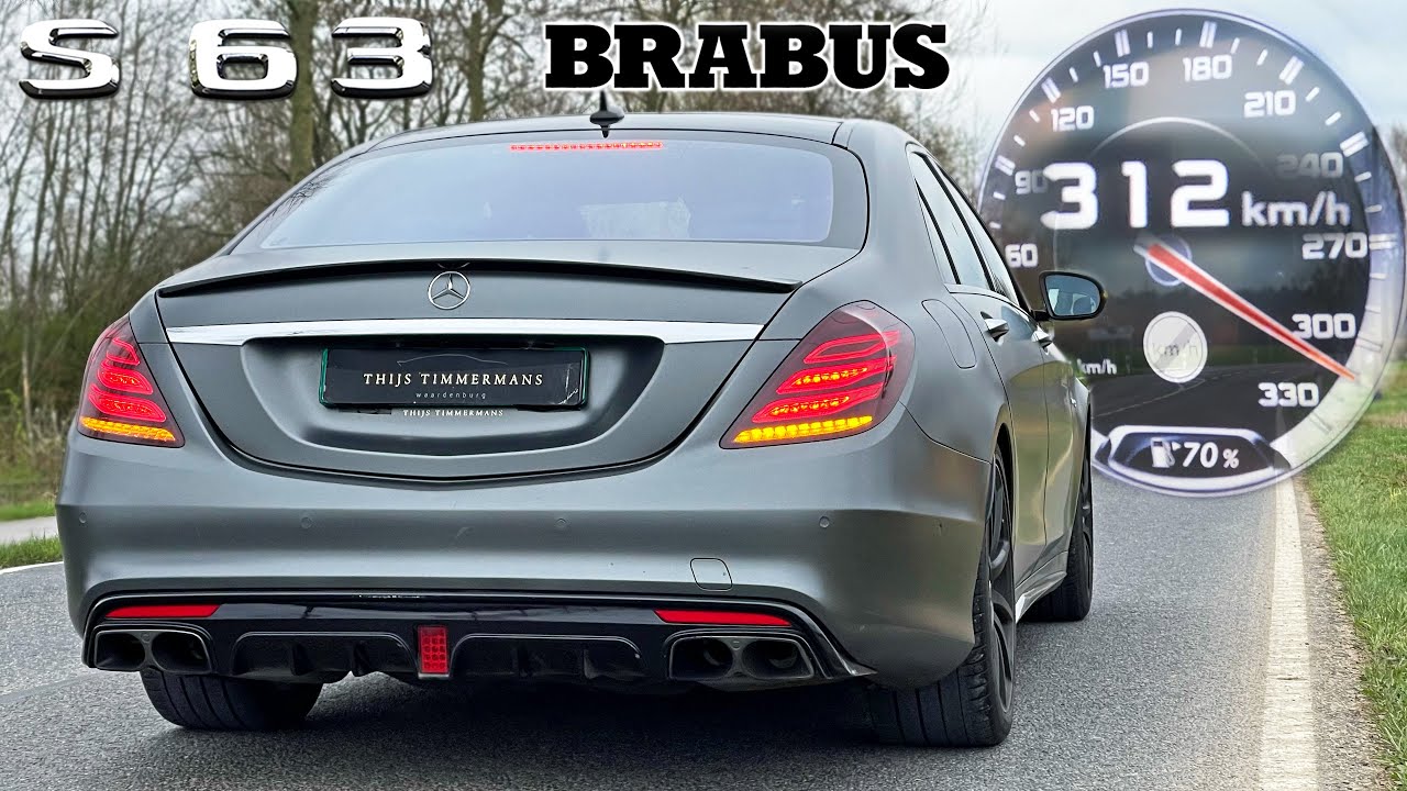 BRABUS 650 S63 AMG W222 – 0–312 KM/H ACCEL SOUND POV! 🔥💥