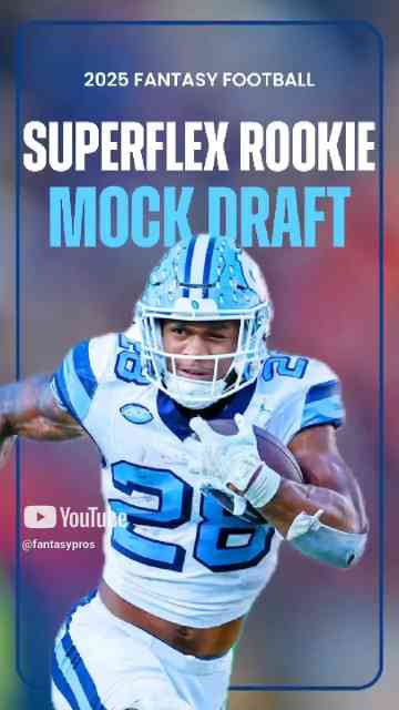 2025 Superflex ROOKIE Mock Draft! _ Fantasy Football #shorts