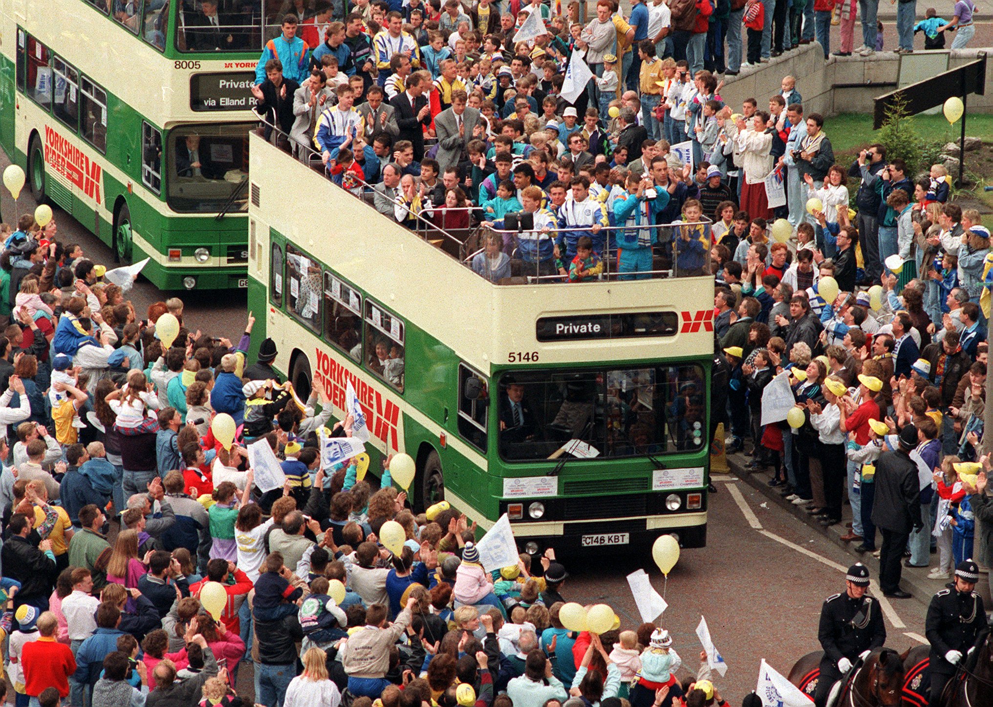 10 of the best photos show Leeds United fans celebrating promotion down ...